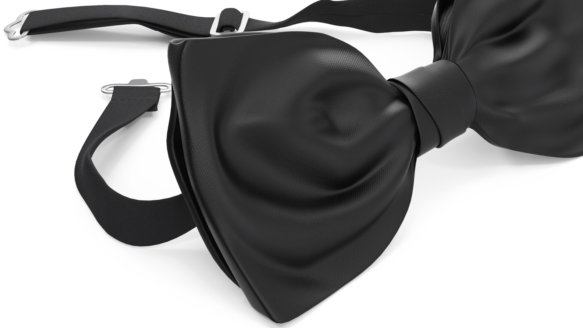 3D Model Black Bow Tie - TurboSquid 2112310