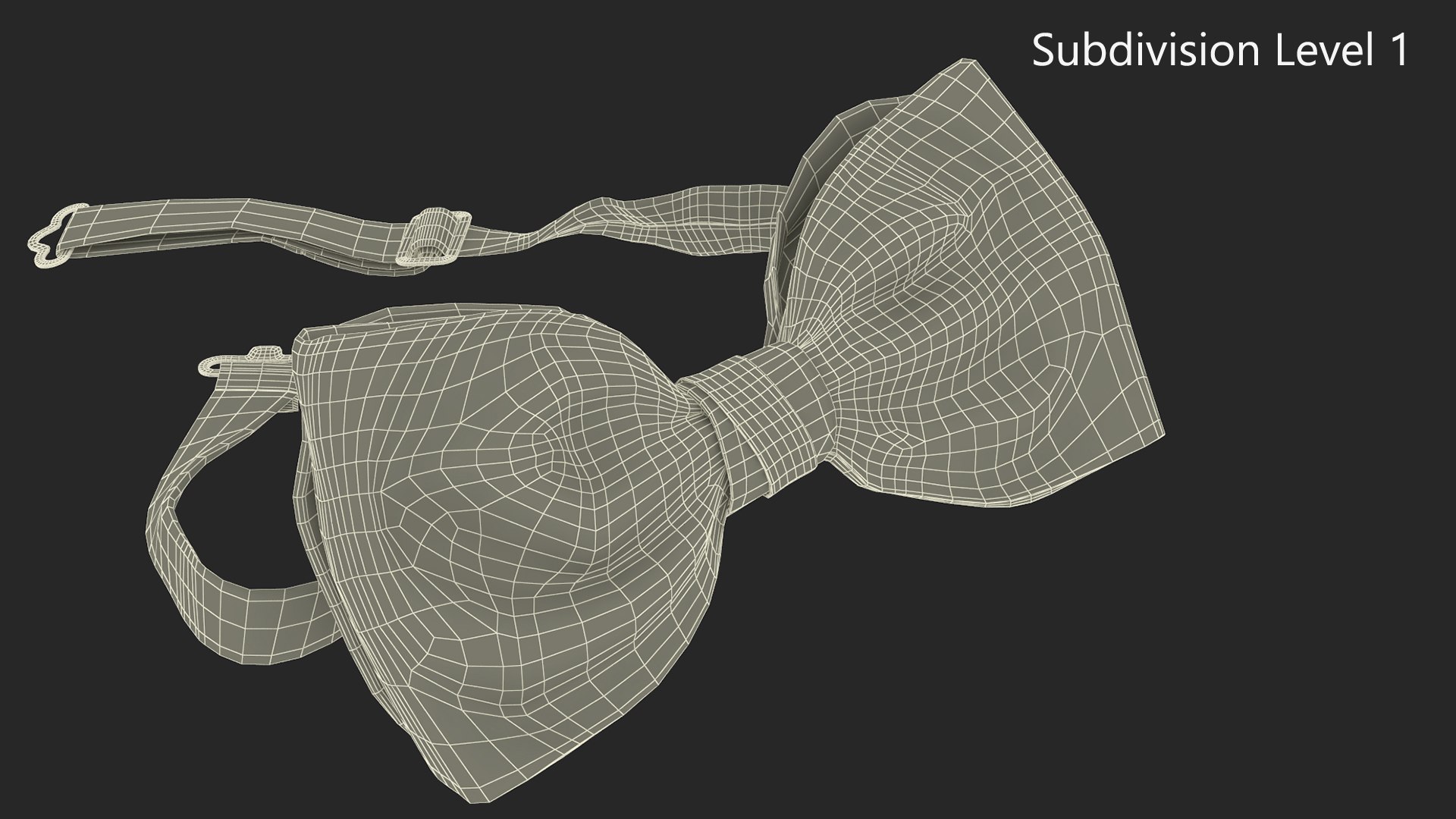 3D Model Black Bow Tie - TurboSquid 2112310