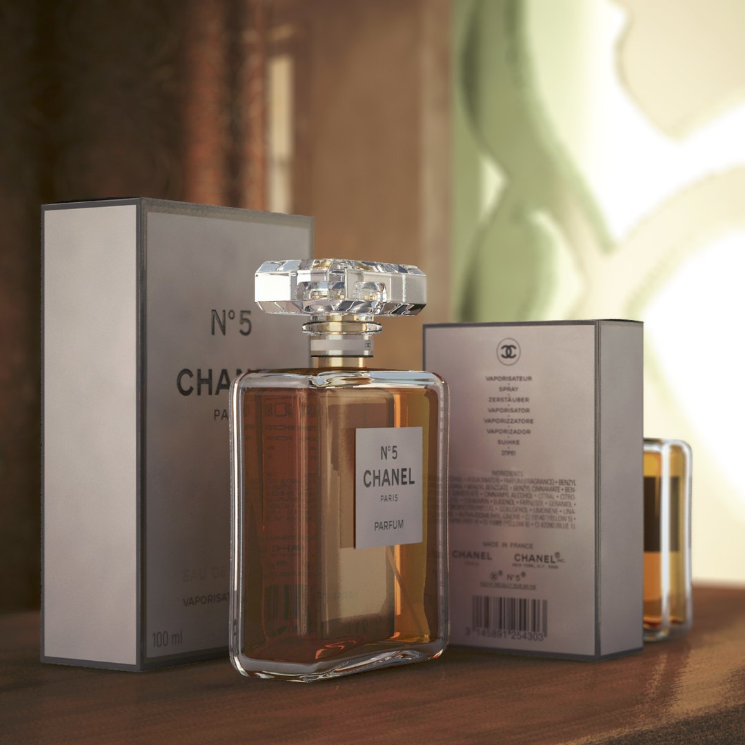 3d Model - Chanel N5 Perfume Bottles