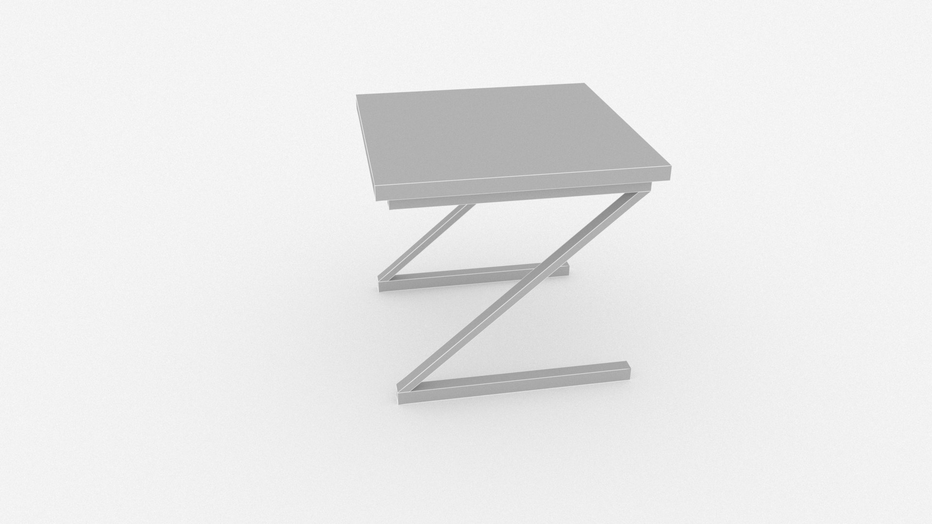 3D Z Shape Table Model - TurboSquid 2272740