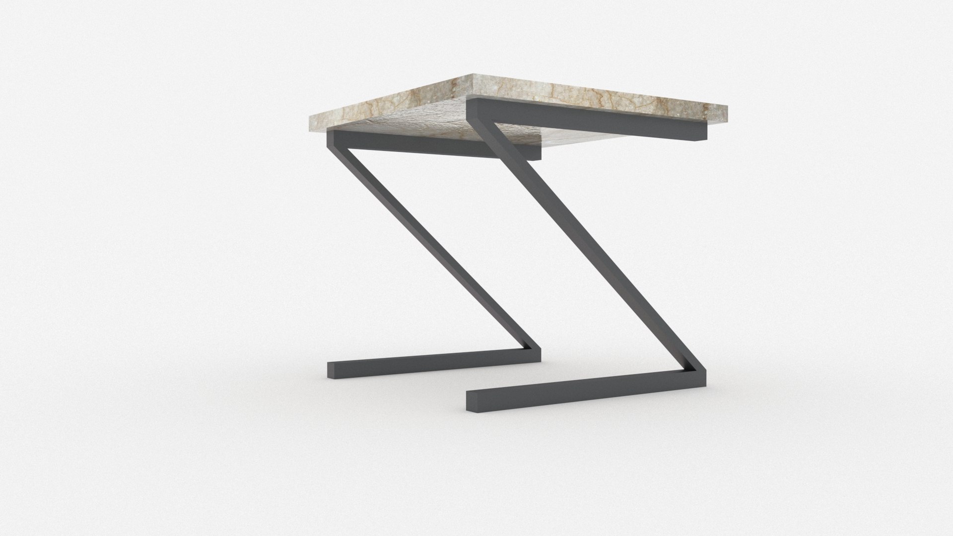 3D Z Shape Table Model - TurboSquid 2272740