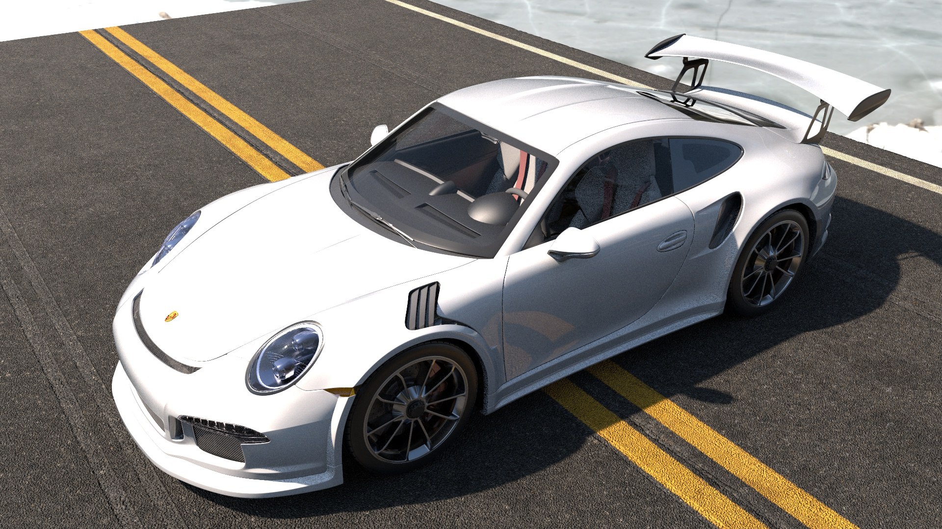 3D Porsche 911 GT3 RS-Rigged And Textured-unreal-vray-redshift ...