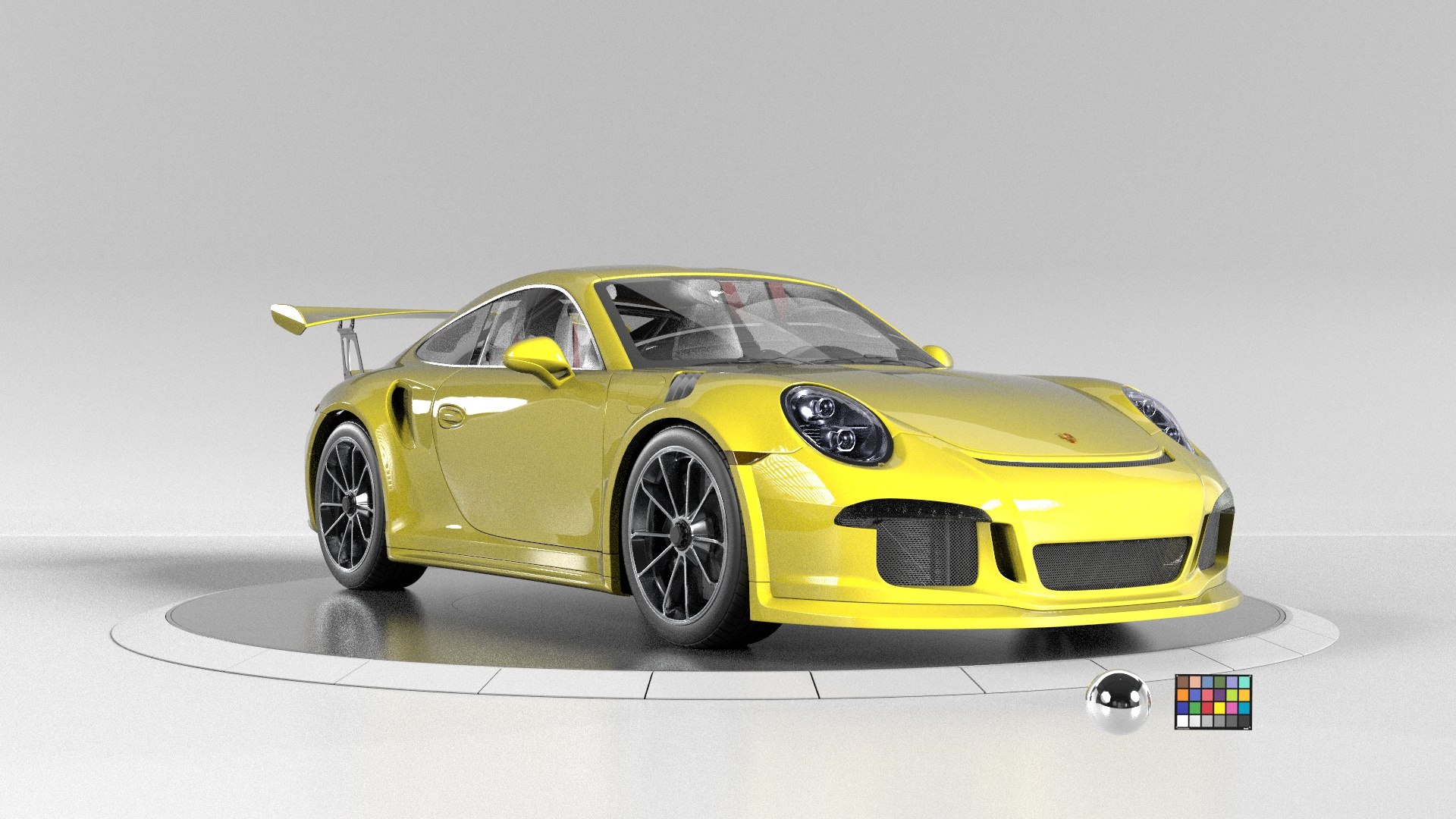 3D Porsche 911 GT3 RS-Rigged And Textured-unreal-vray-redshift ...