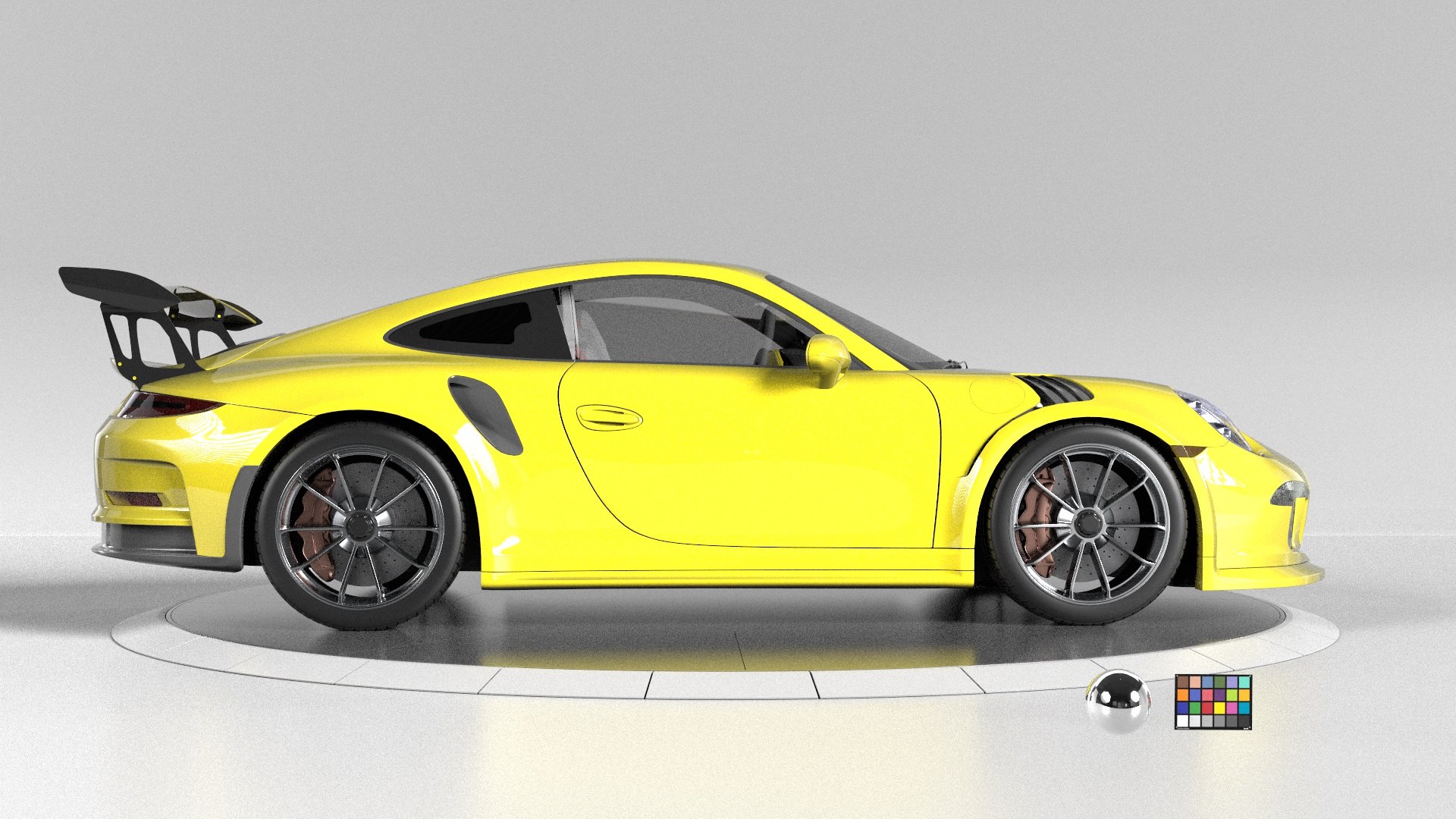 3D Porsche 911 GT3 RS-Rigged And Textured-unreal-vray-redshift ...
