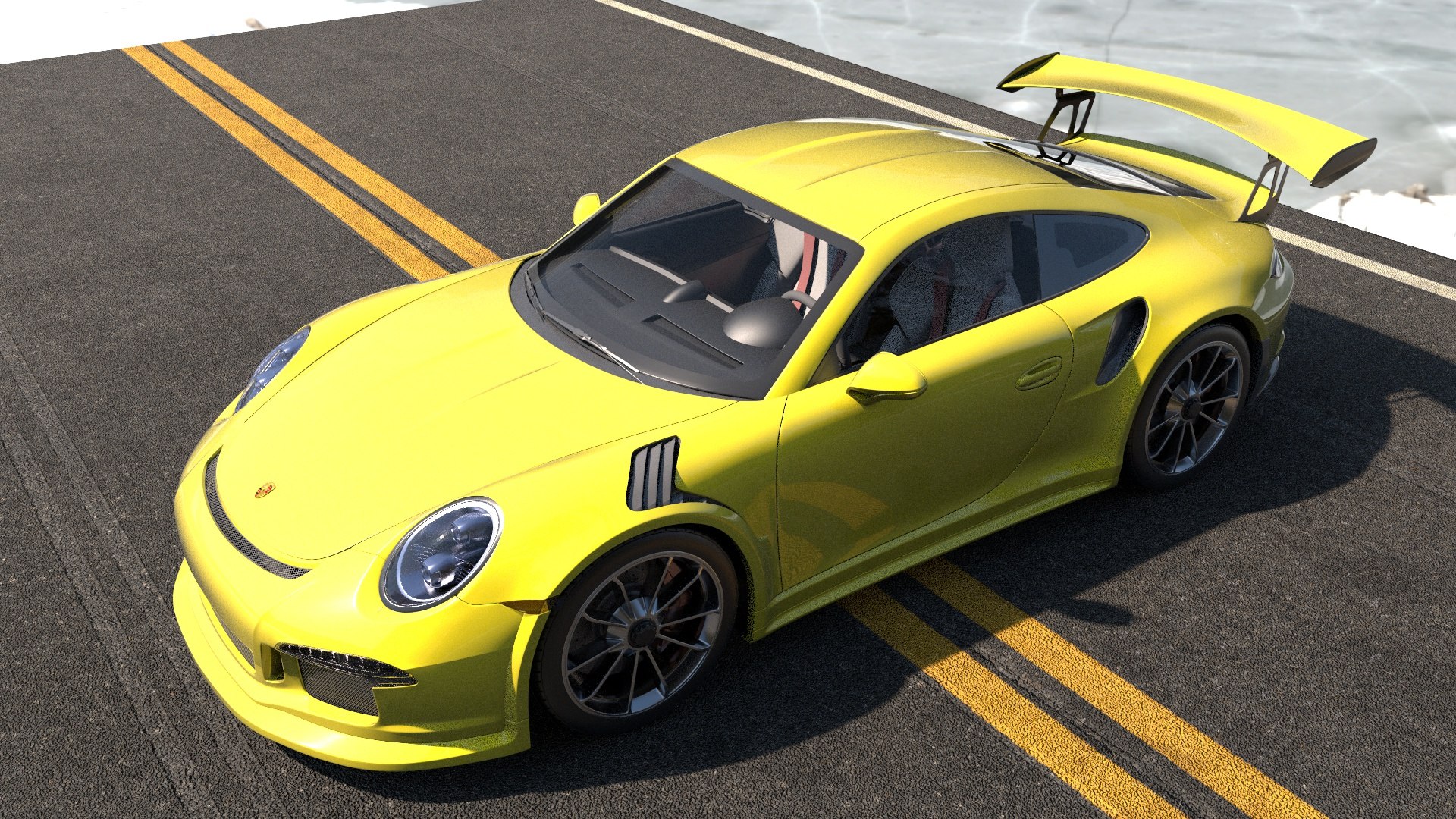 3D Porsche 911 GT3 RS-Rigged And Textured-unreal-vray-redshift ...