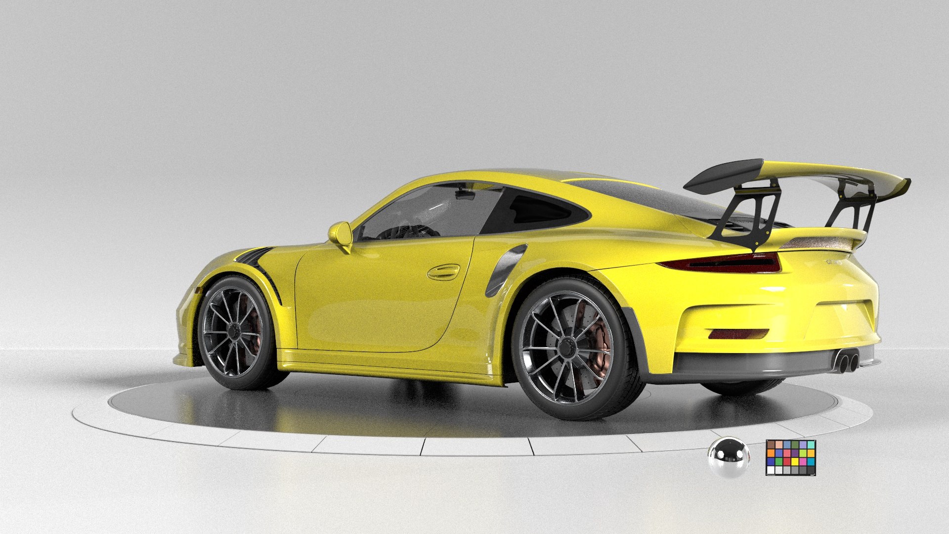 3D Porsche 911 GT3 RS-Rigged And Textured-unreal-vray-redshift ...