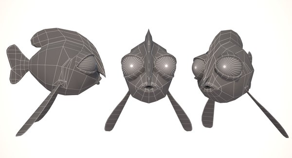 Cartoon fish model - TurboSquid 1152891