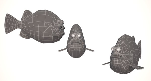 Cartoon fish model - TurboSquid 1152891