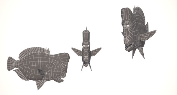 Cartoon fish model - TurboSquid 1152891