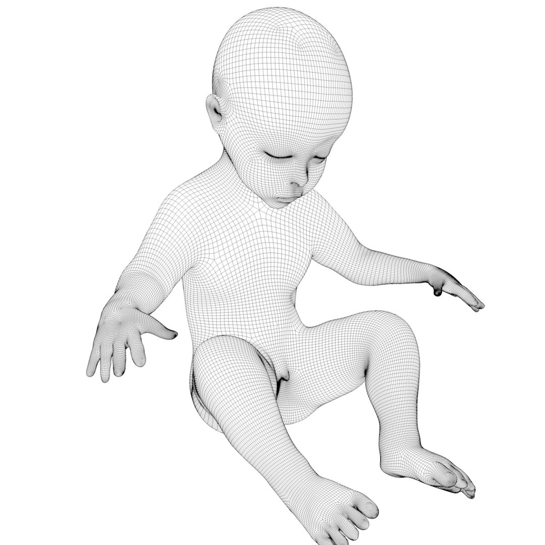 Baby 3D Model - TurboSquid 1386338
