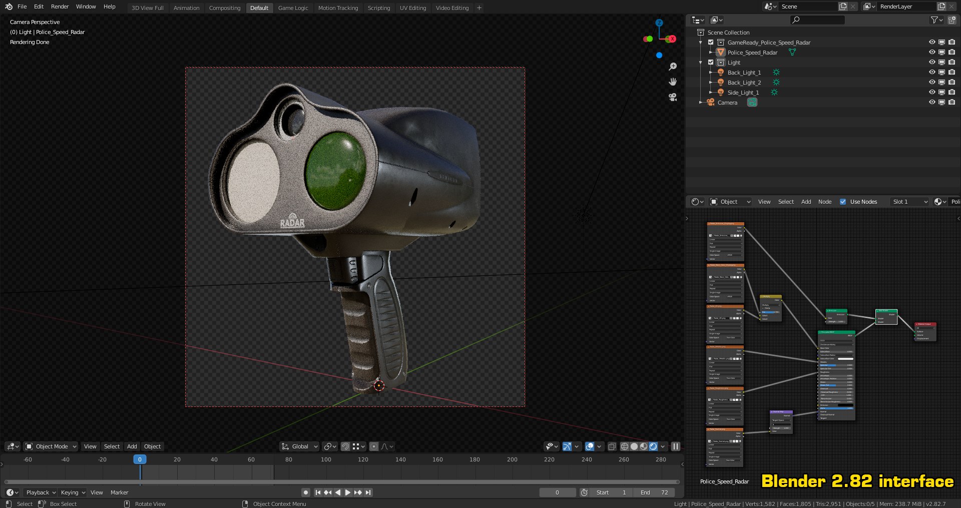 Police Speed Radar Gameready Model - TurboSquid 1548430