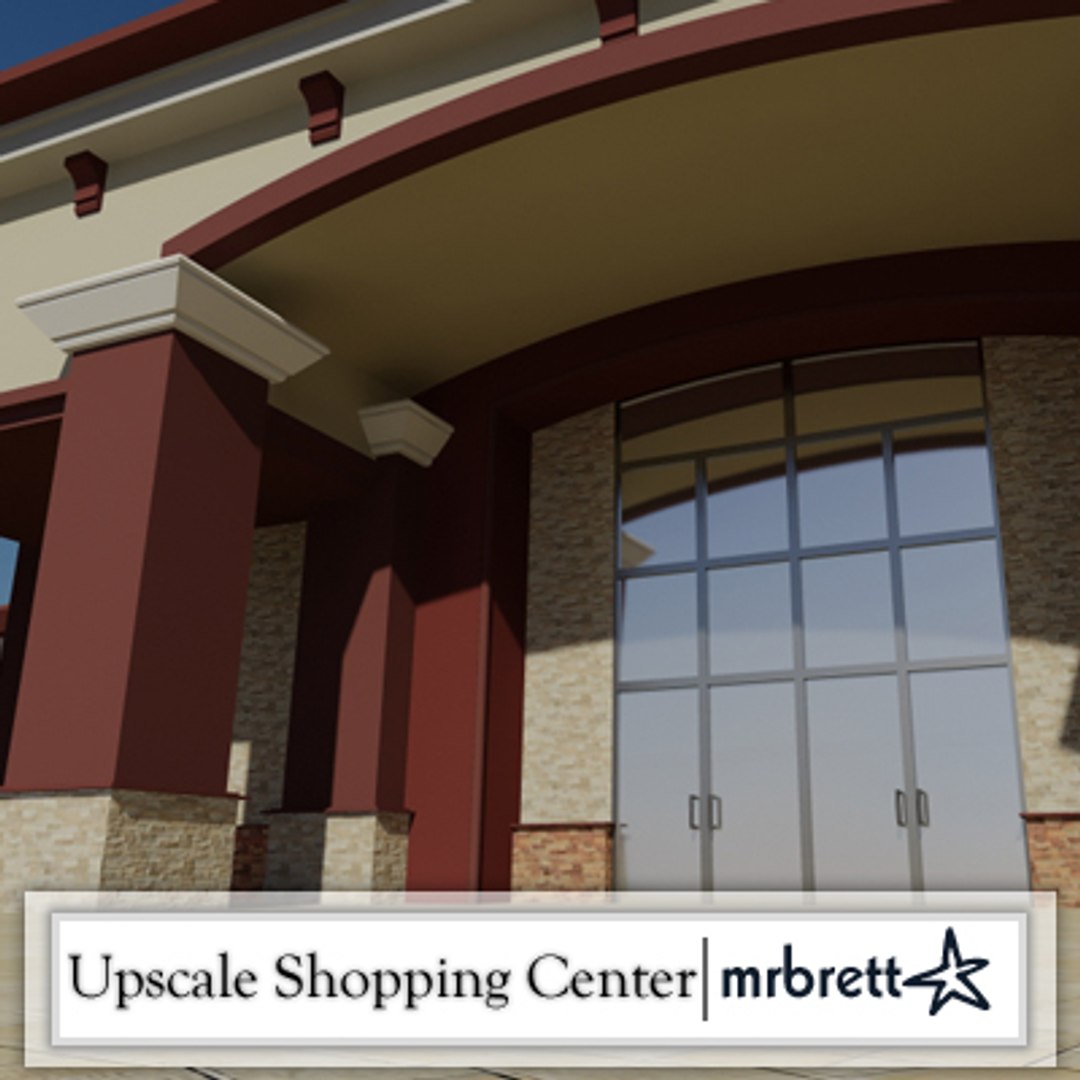 Upscale Shopping Center 3d Model