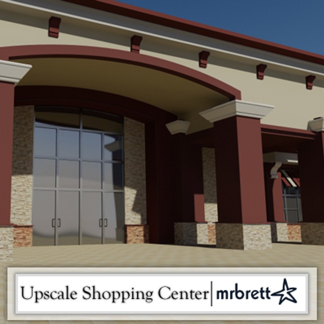 Upscale Shopping Center 3d Model