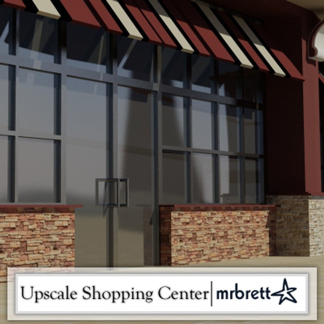Upscale Shopping Center 3d Model