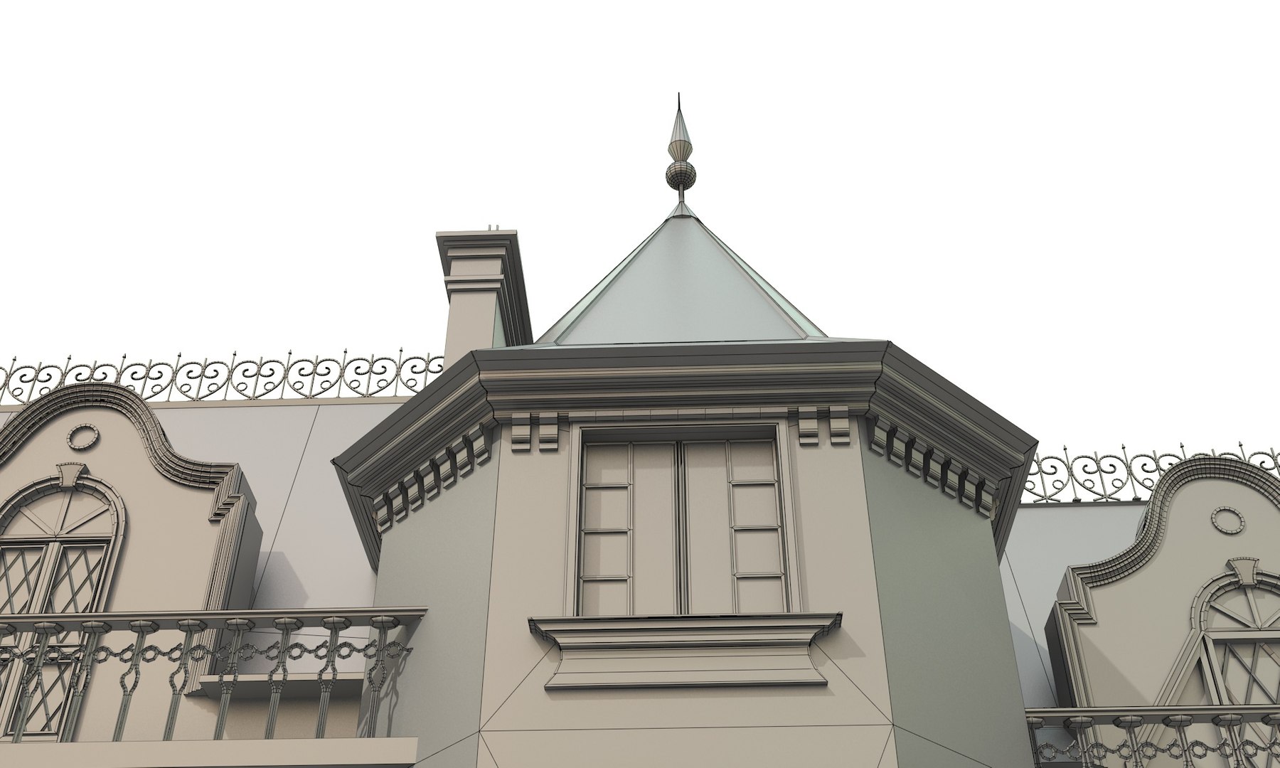 3d Model House Baroque