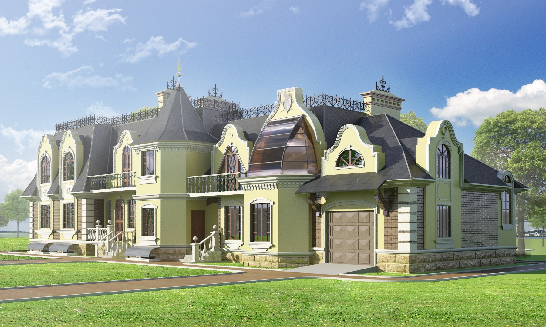 3d Model House Baroque
