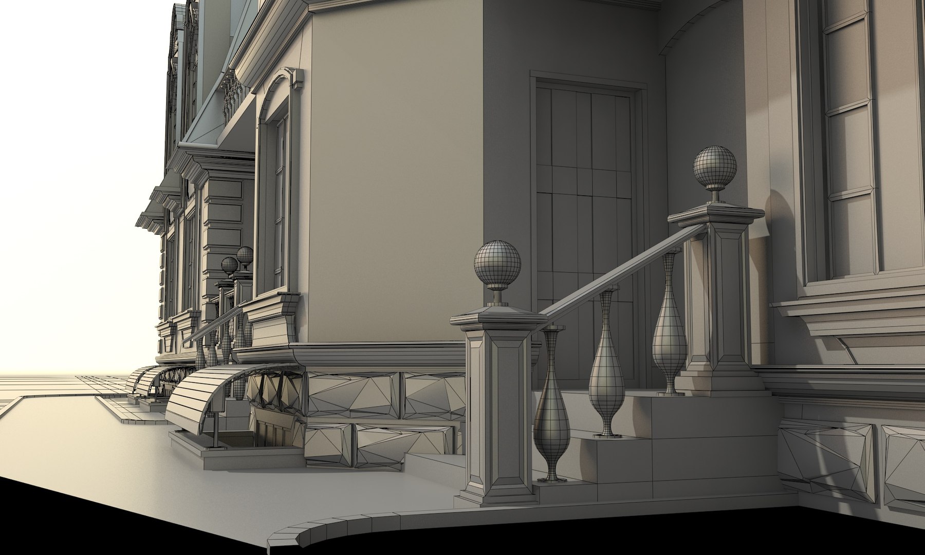3d Model House Baroque