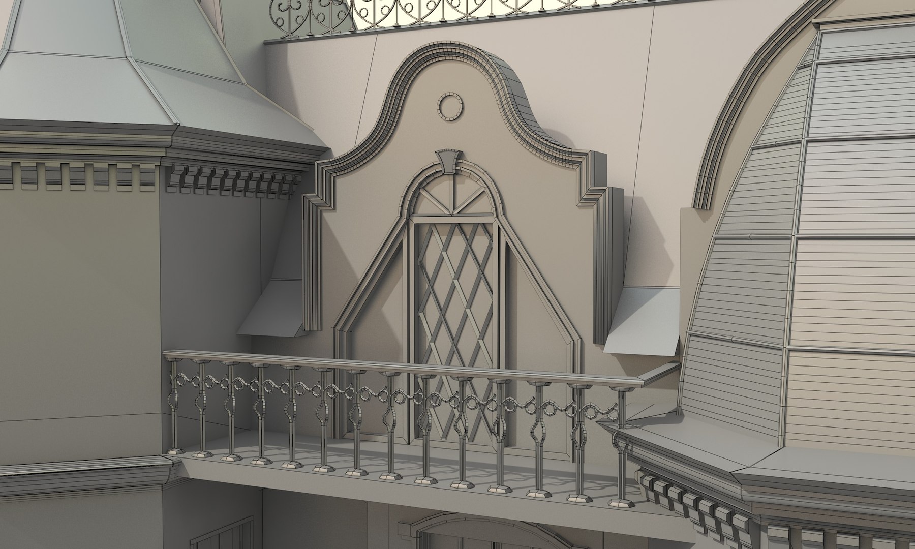 3d Model House Baroque