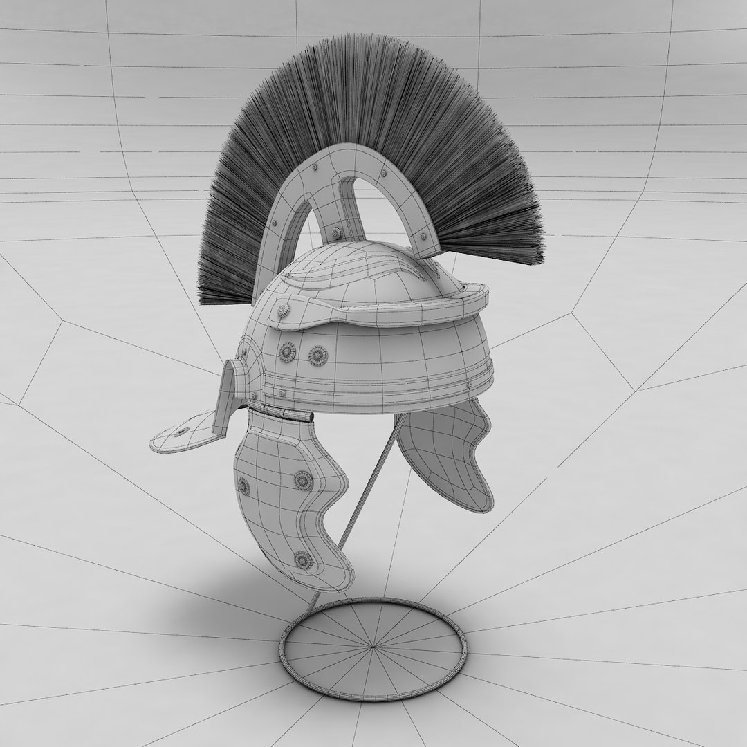 3d model roman helmet 1