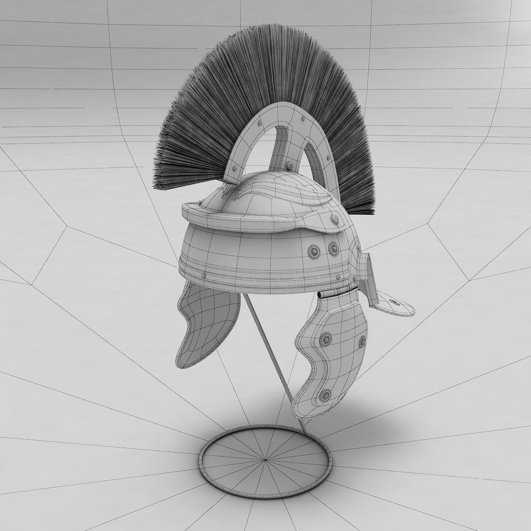 3d model roman helmet 1