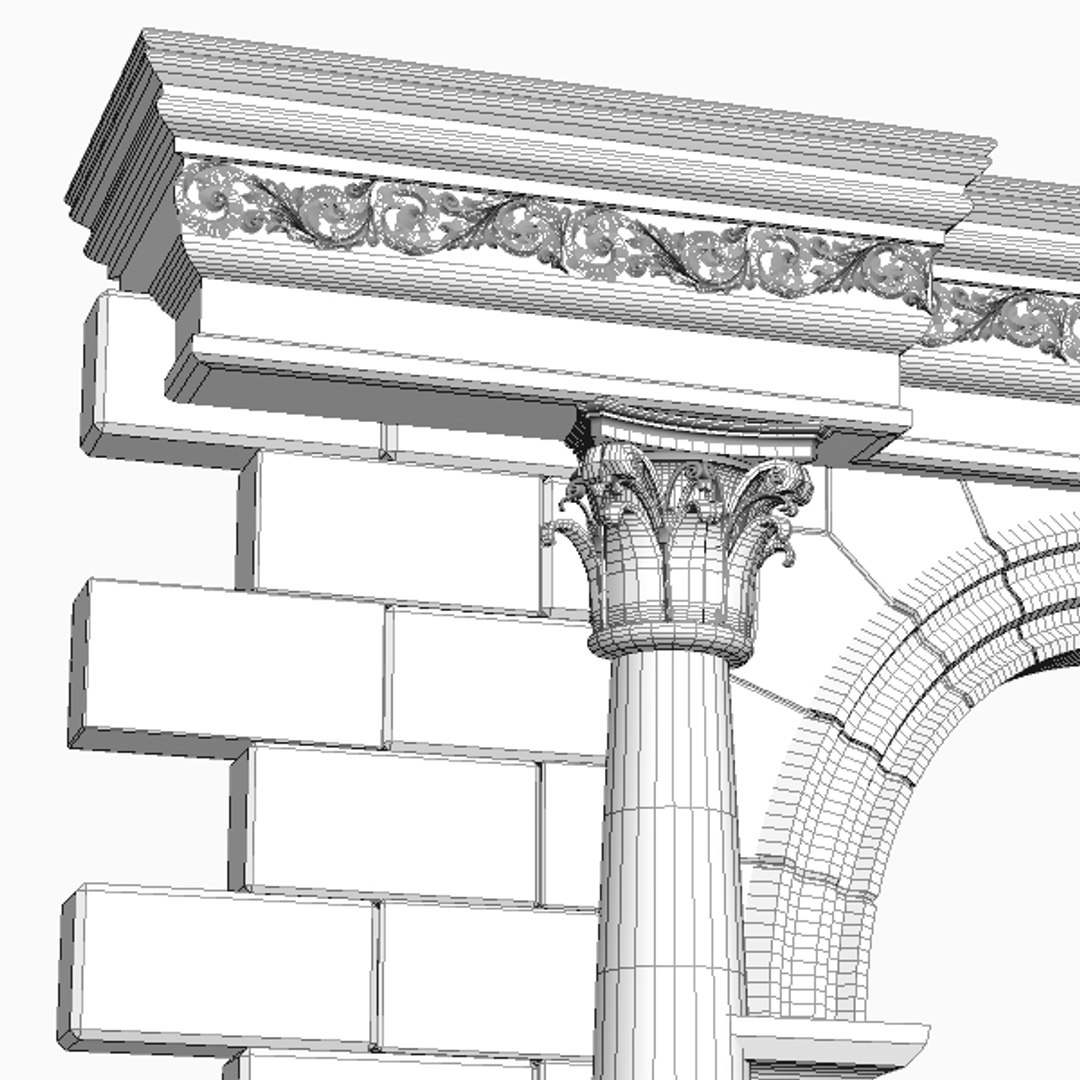 3D stone arch model - TurboSquid 584290