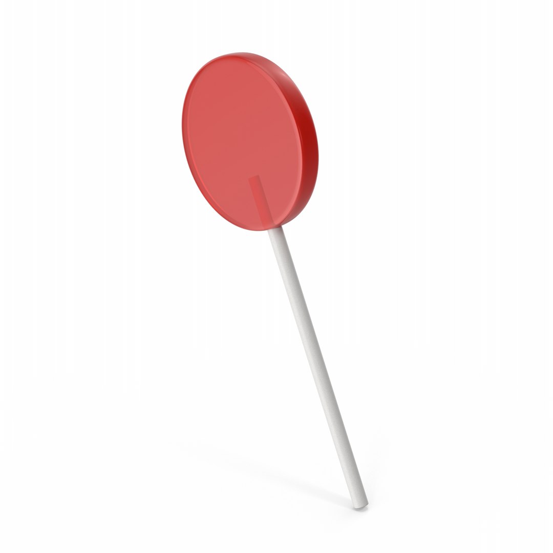 Red Lollipop Candy 3D Model - TurboSquid 2158643