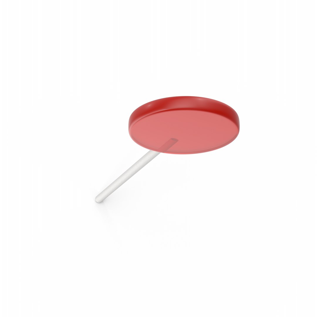 Red Lollipop Candy 3D Model - TurboSquid 2158643