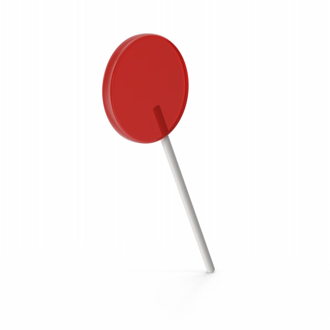 Red Lollipop Candy 3D Model - TurboSquid 2158643