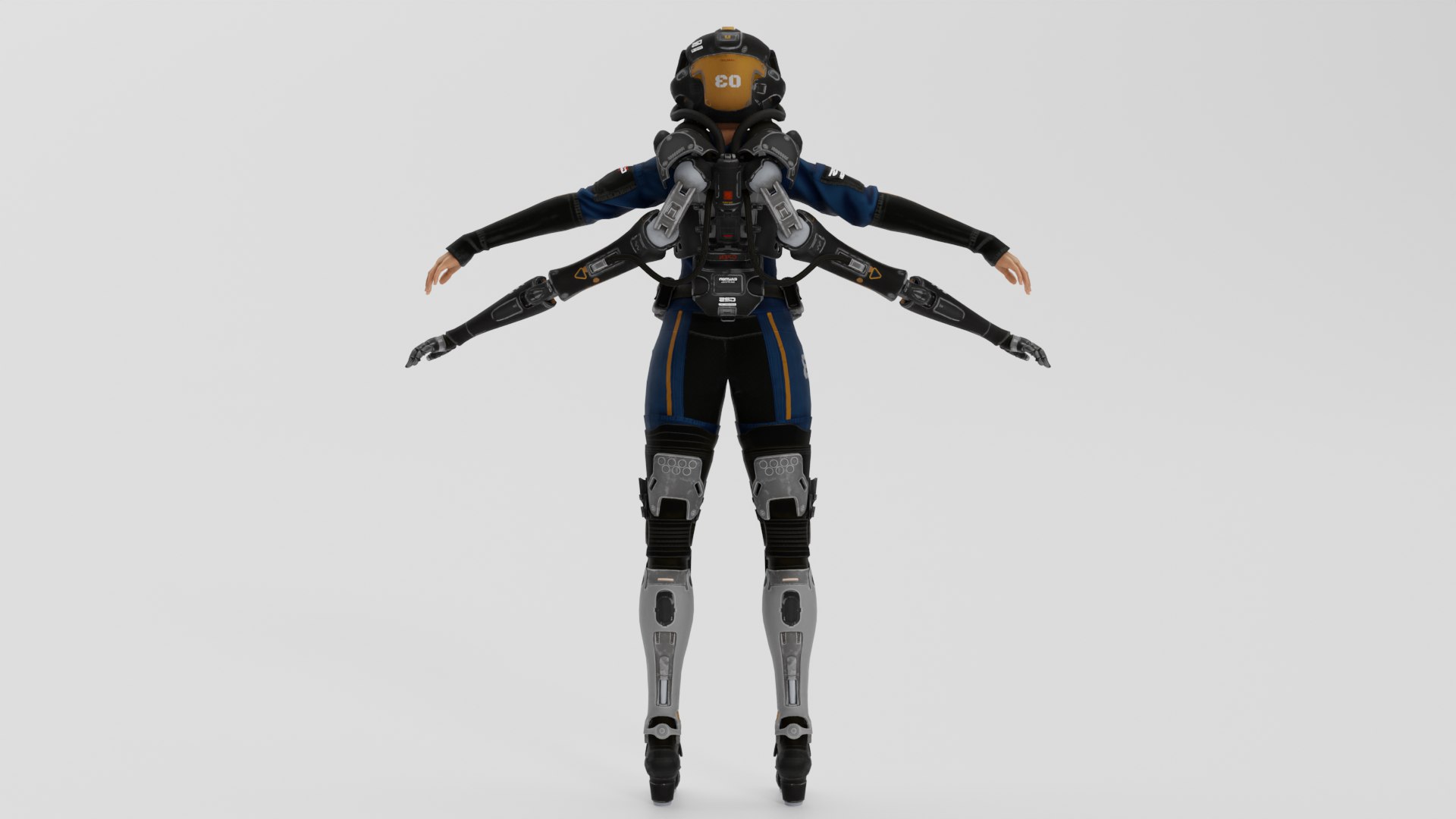3D Sci Fi Character Girl 3d Model - TurboSquid 2319344