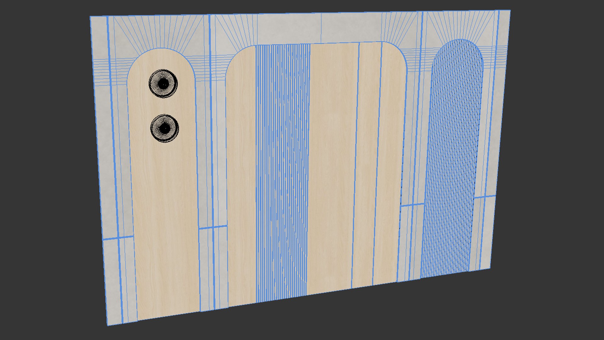 Wall Arc Panel 01 3D - TurboSquid 2287513