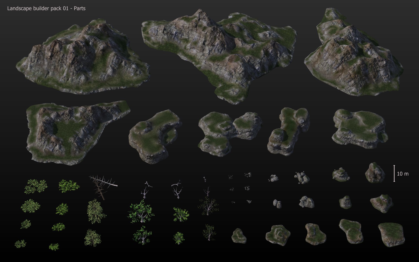 Landscape Builder Pack 1 3D Model - TurboSquid 1886996