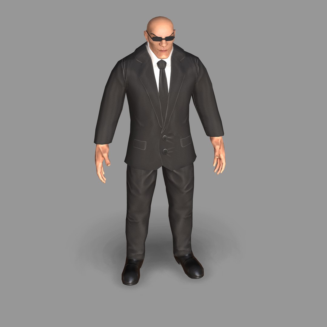 3D Model Bodyguard Guard - TurboSquid 1276235