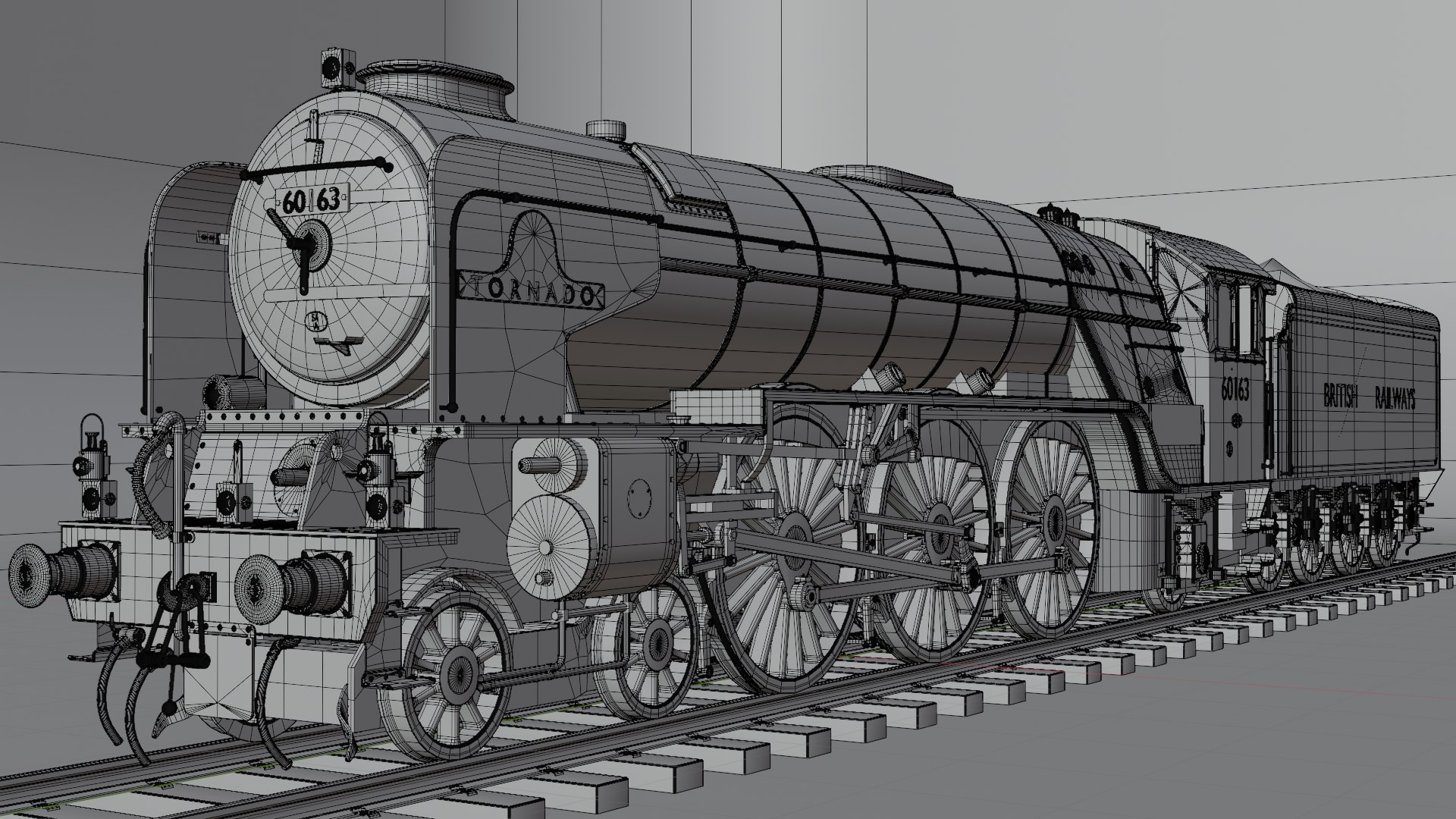 3D Model LNER Peppercorn Class A1 60163 Tornado - TurboSquid 2055904