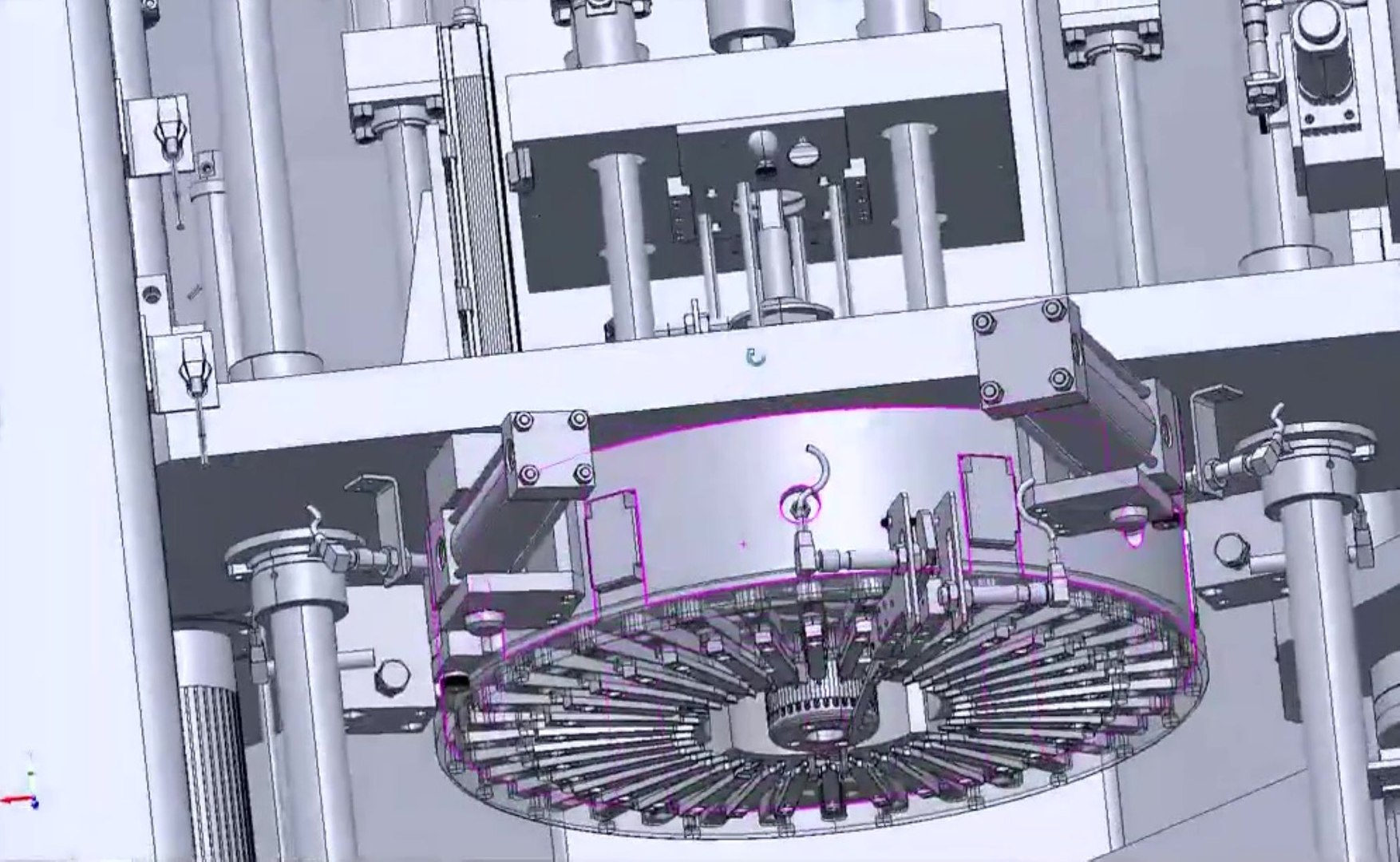 Automatic Turntable Wire Press Machine For Motor Wiring Assembly 3D ...
