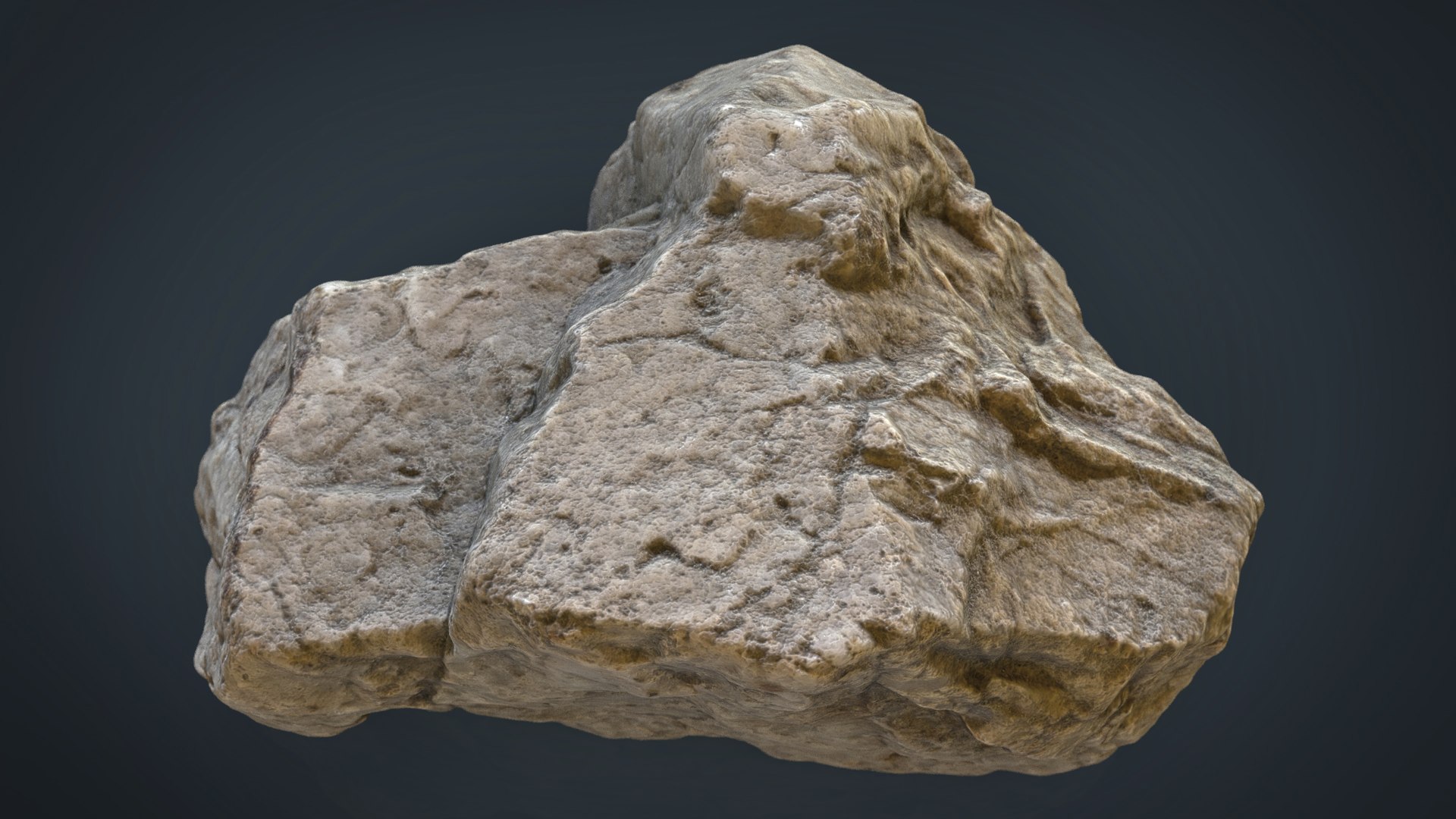 realistic stone 3d model