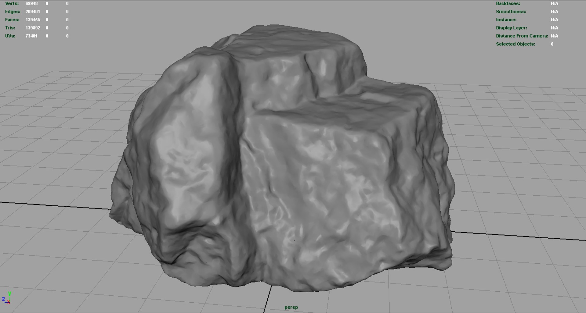 realistic stone 3d model
