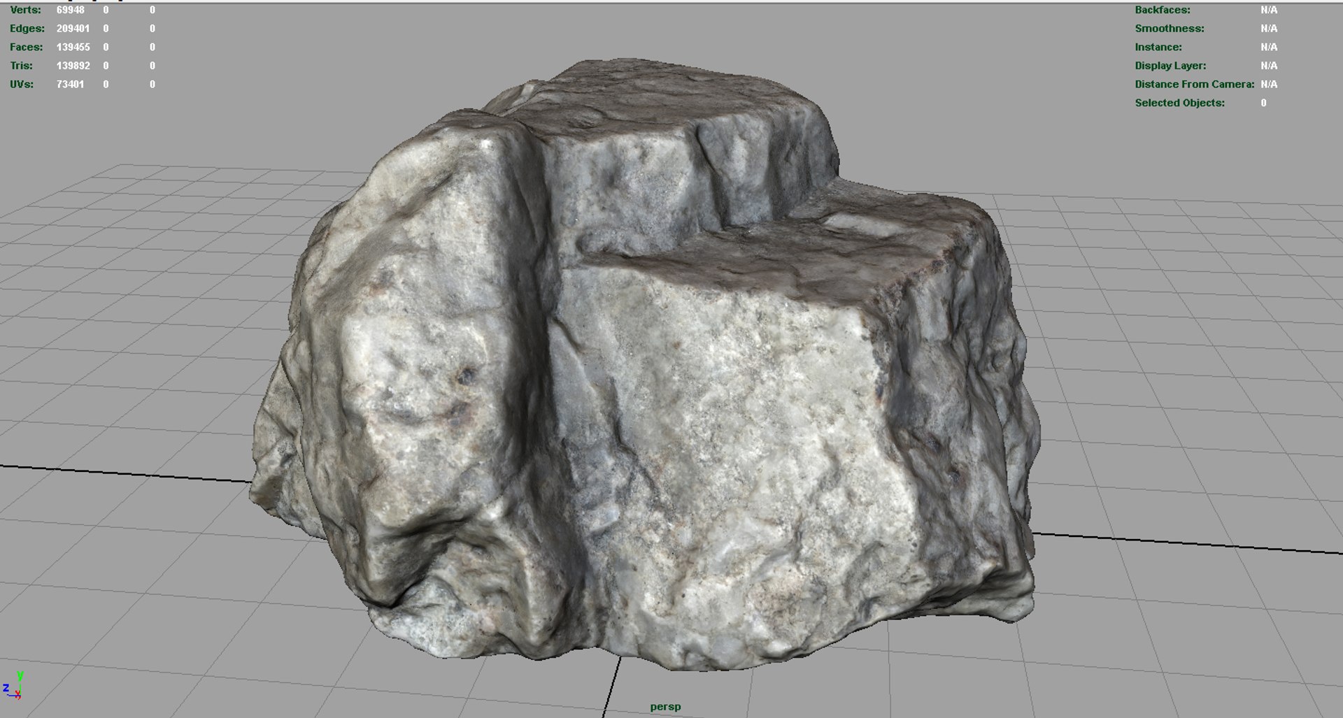 realistic stone 3d model