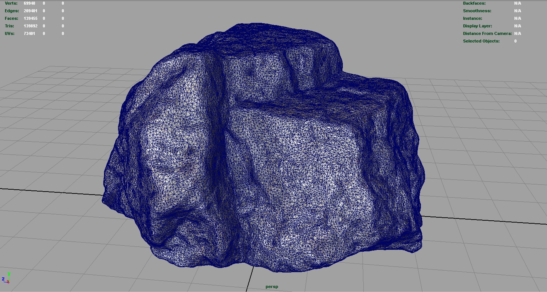 realistic stone 3d model