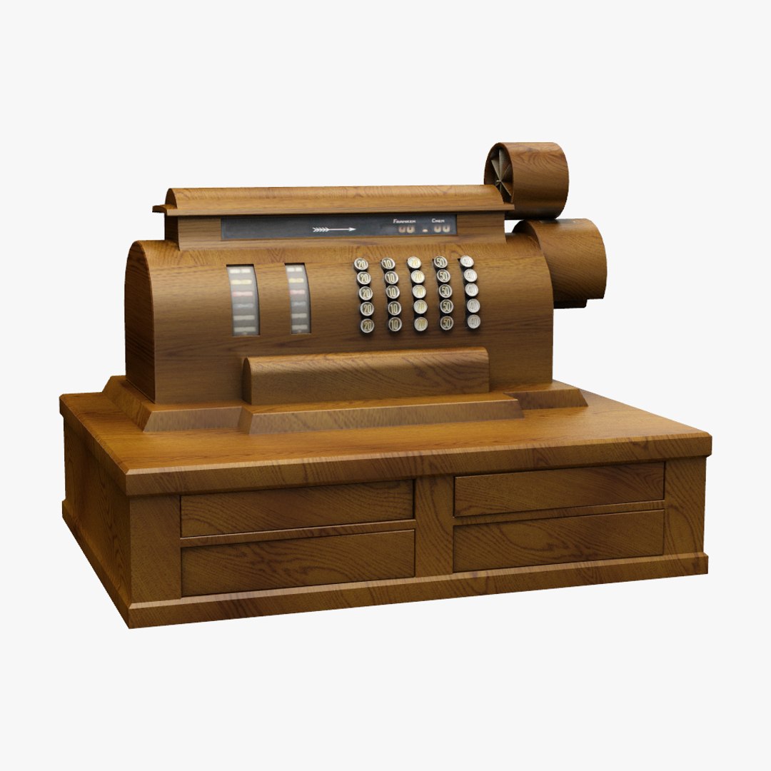 3d model cash register
