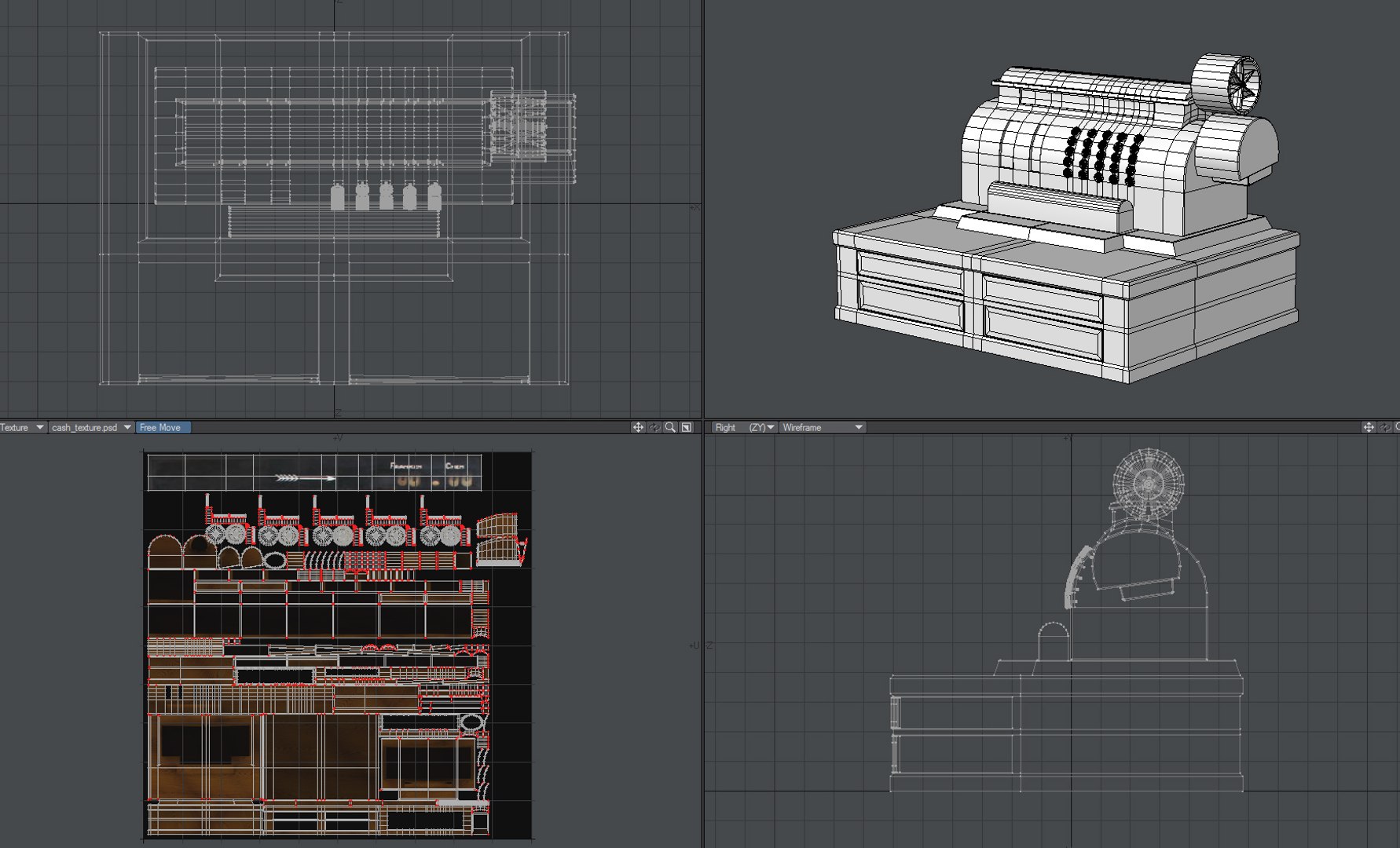 3d Model Cash Register