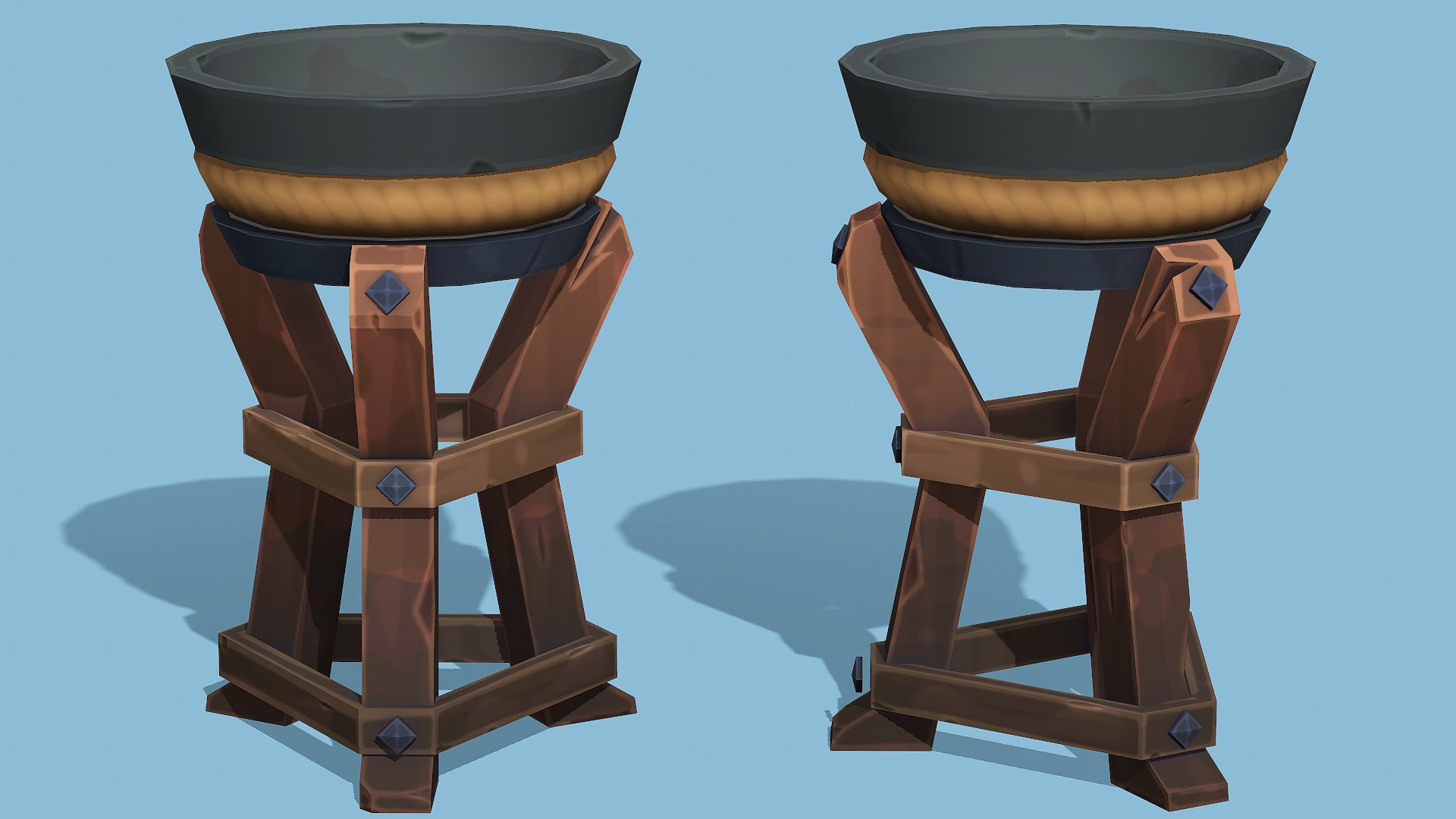 3D Stylized Torch Stand - PBR Game Ready - TurboSquid 2049884