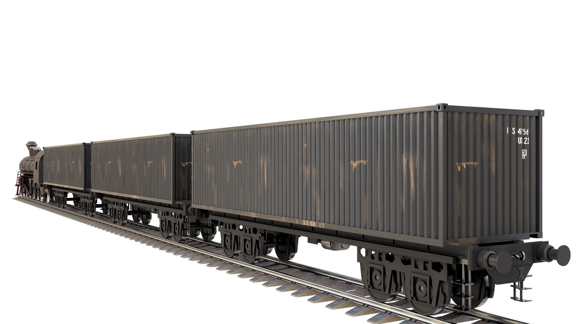 3D Container Train - TurboSquid 1719548