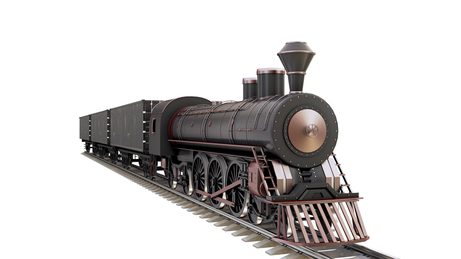 3D Container Train - TurboSquid 1719548