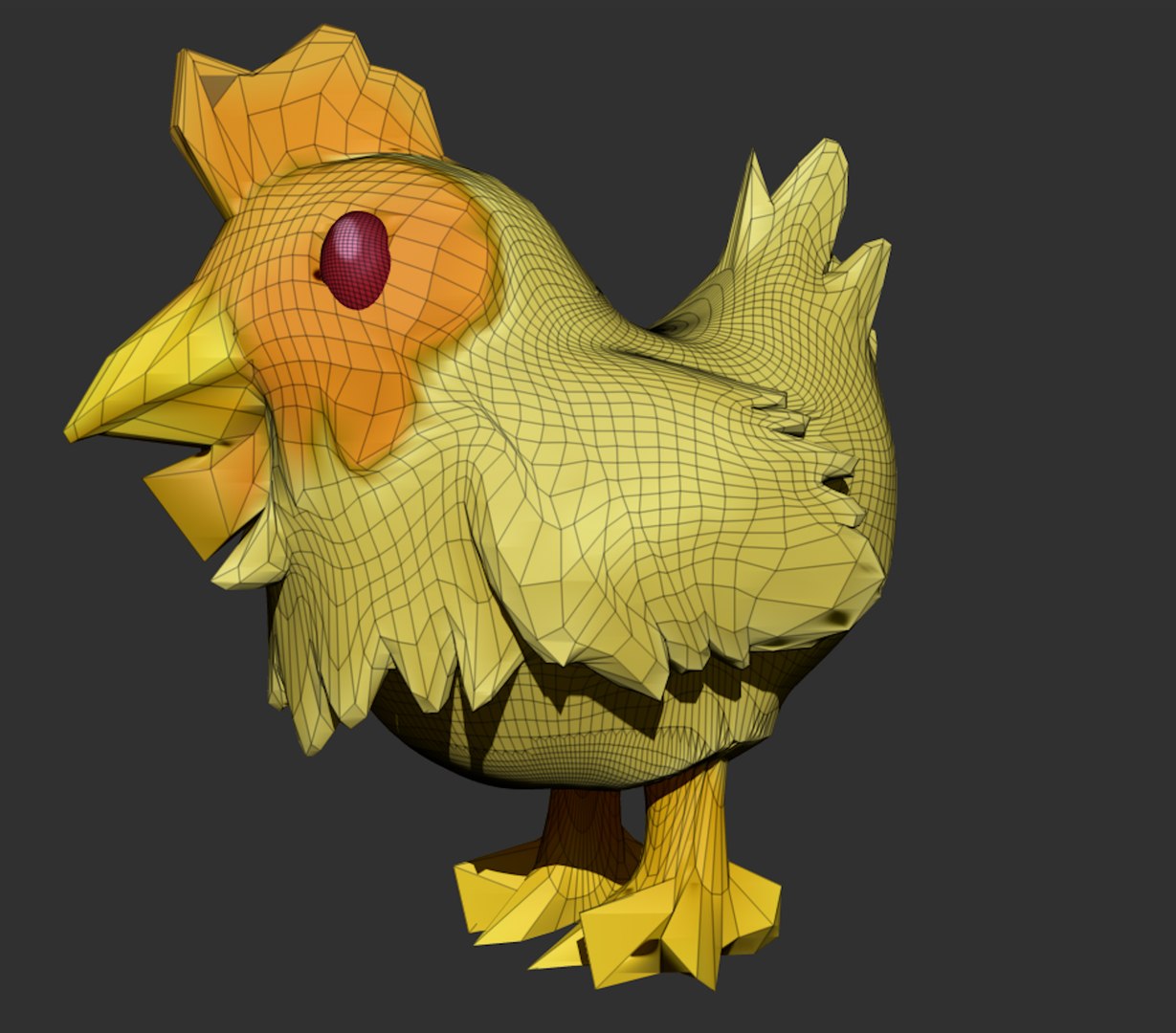 3D chicken hen - TurboSquid 1668688