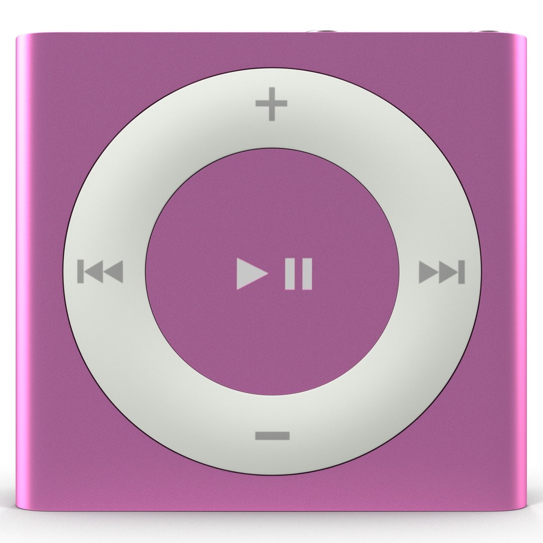 ipod shuffle pink modeled 3d model