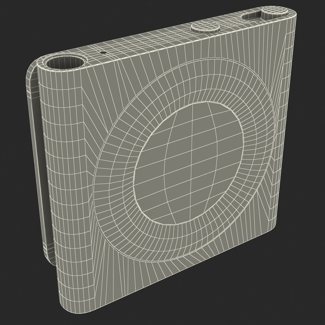 ipod shuffle pink modeled 3d model