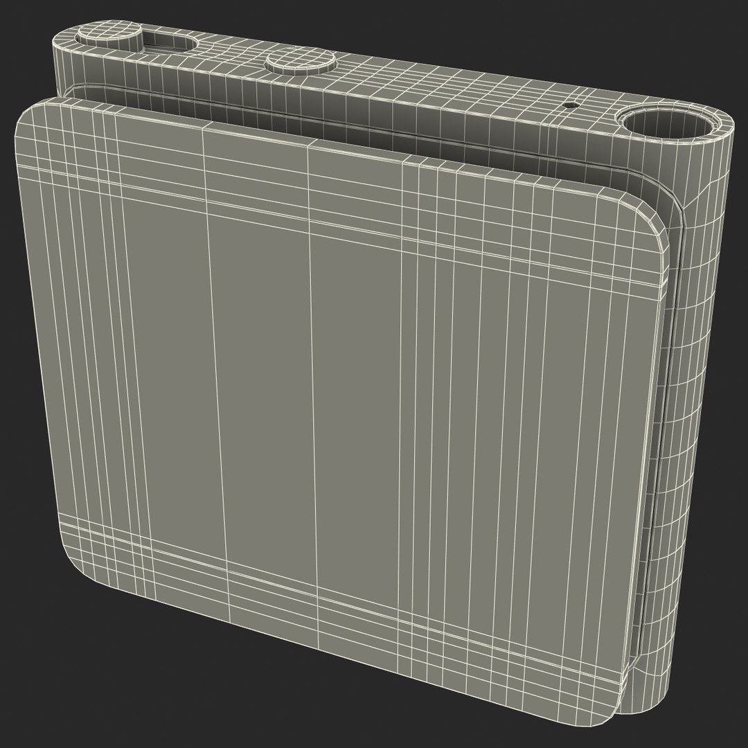 ipod shuffle pink modeled 3d model