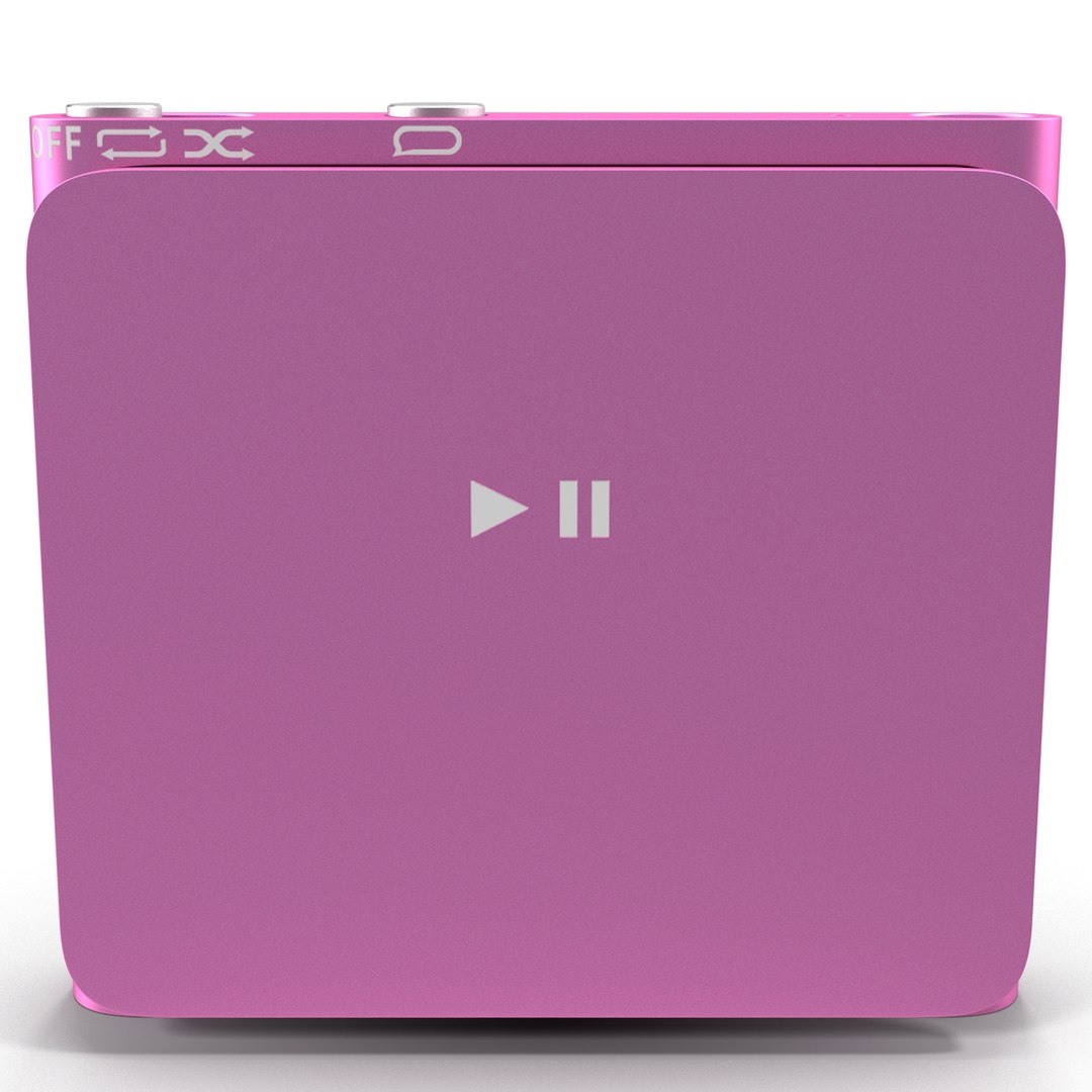 ipod shuffle pink modeled 3d model