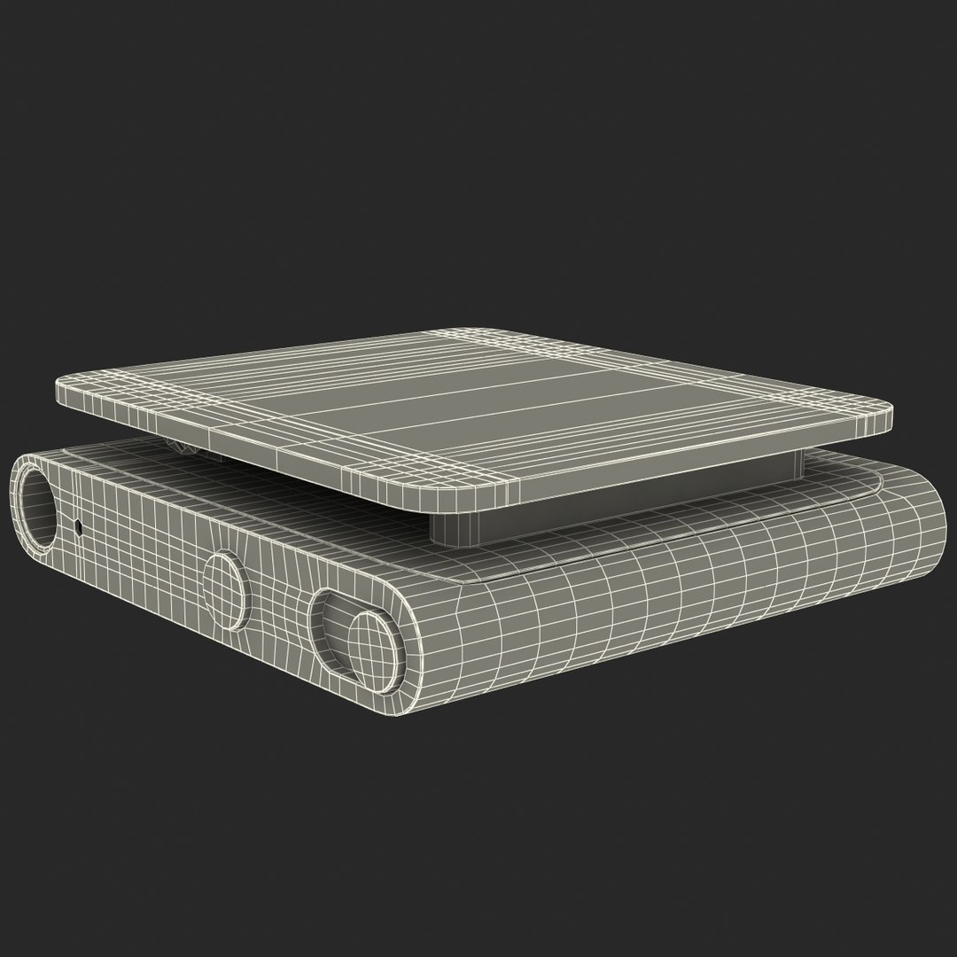 ipod shuffle pink modeled 3d model