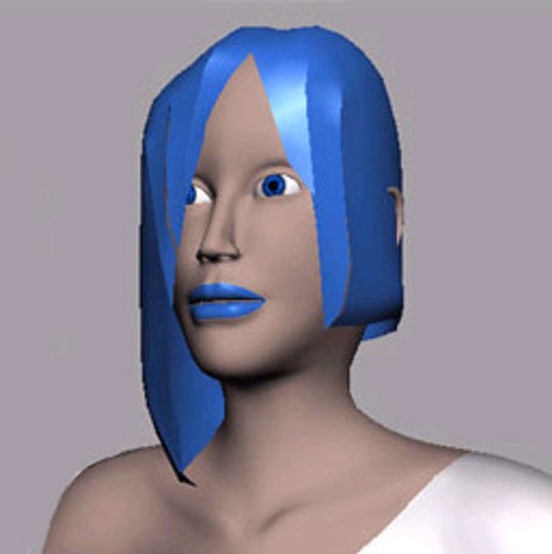 Female Polygons Subdivision 3d Model